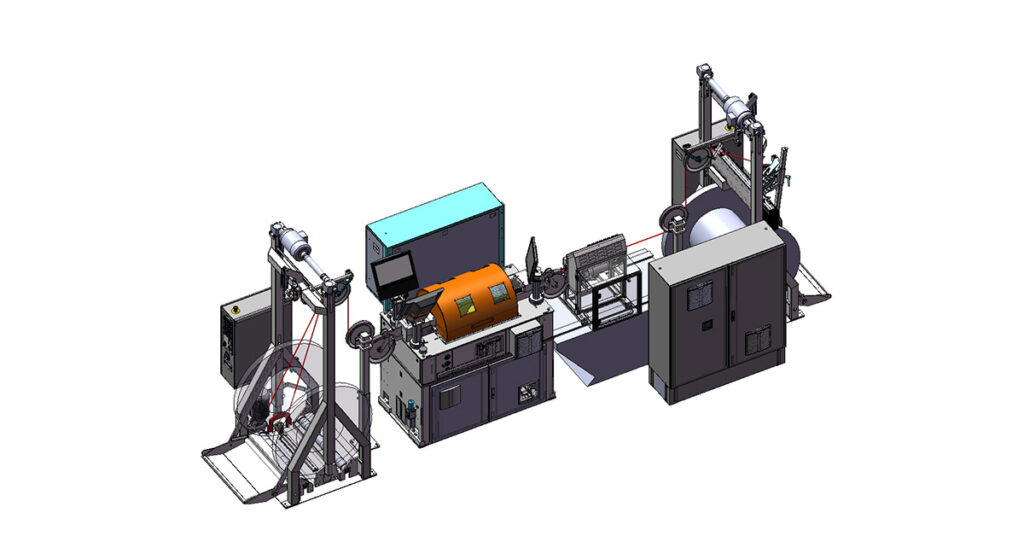 Taping machine B1500 with Flange driven Payoff - KURRE Systems